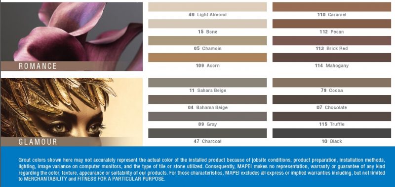 Grout Colors – Acadiana Stone